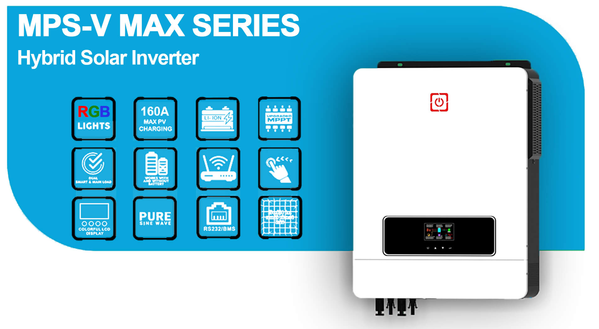 Y&H 10.2KW On/Off Grid Solar Hybrid Inverter DC48V AC230V Support WIFI – Shenzhen Yonghui Co., Ltd
