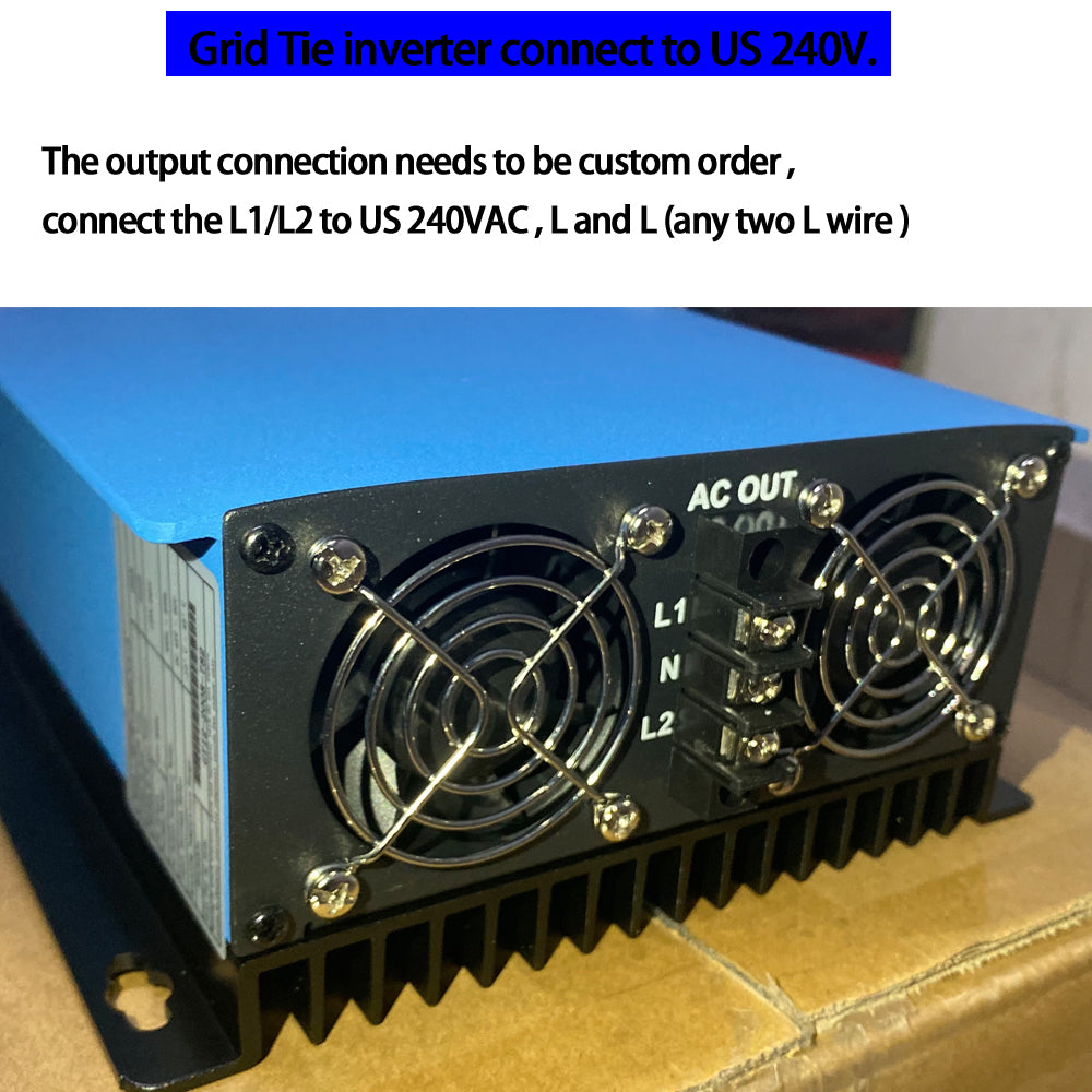 2000Watt Solar Grid Tie Inverter with Power Limiter Sensor Pure Sine W ...